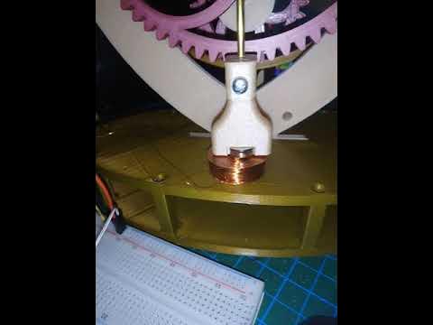 3d printed gear clock with electromagnetic pendulum - YouTube