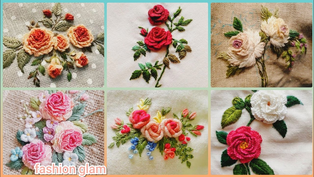 most beautiful handmade Brazilian floral embroidery patterns and style ...
