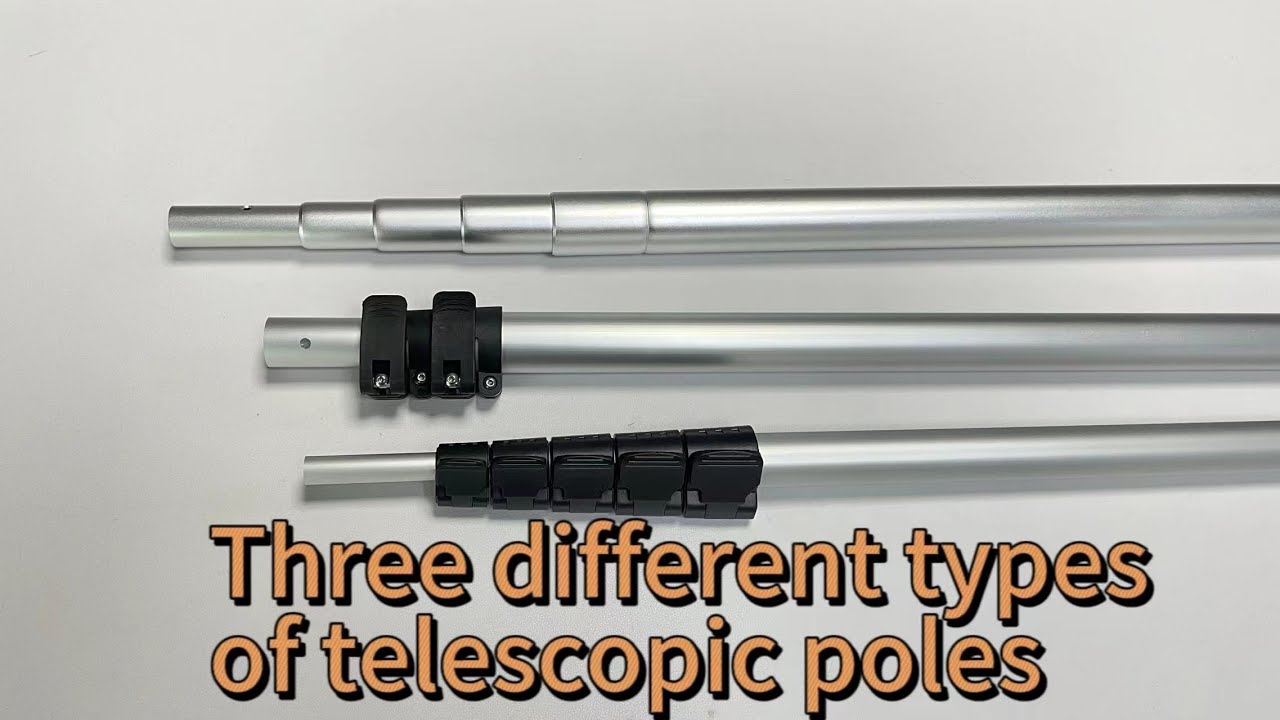 Three different types of telescopic poles - YouTube