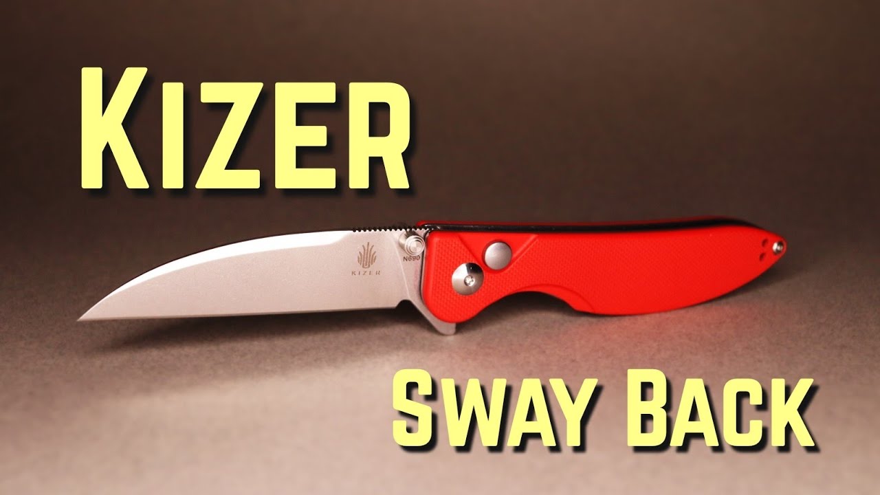 Custom Kizer Sway Back Pocket Knife W/G-Carta Scales!!! #custom - YouTube