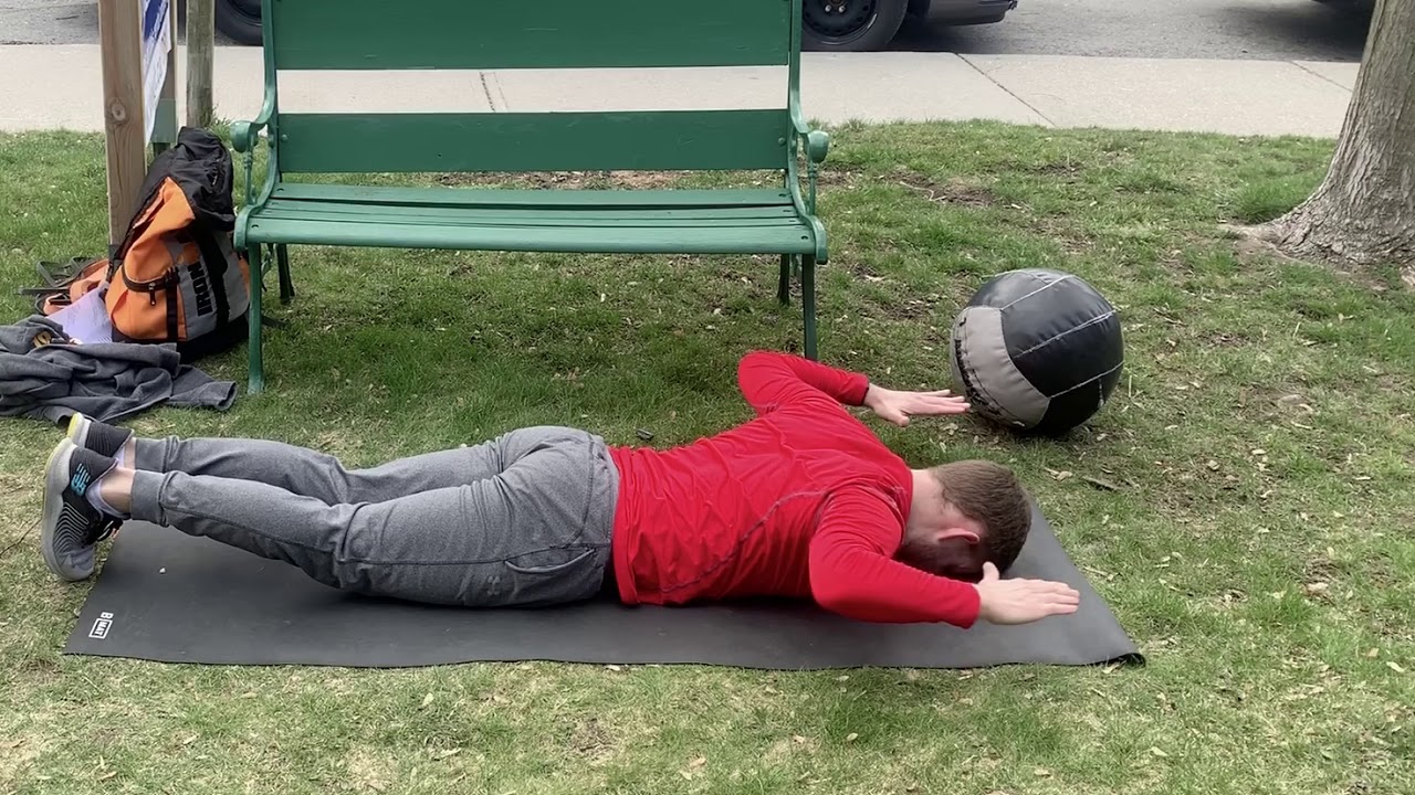 Prone Shoulder Press:Shoulder "W" - YouTube