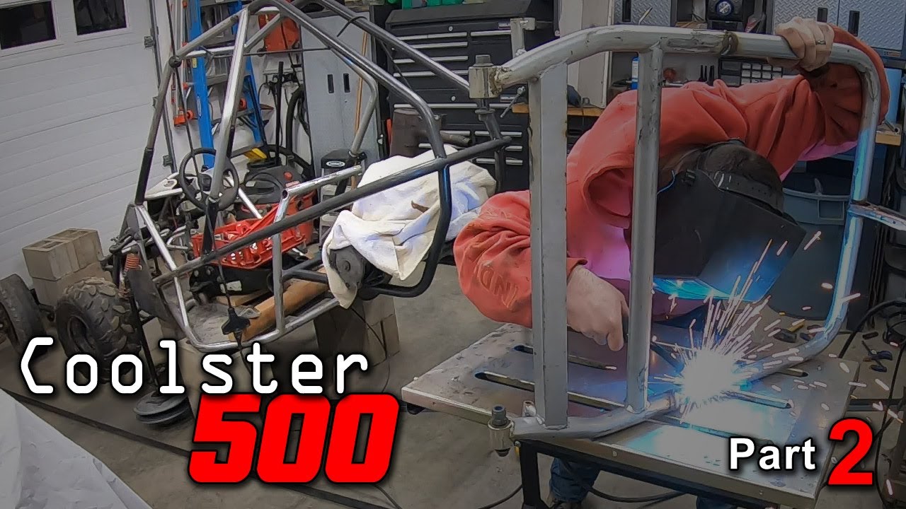 Coolster 500 - Snowmobile Powered Go Kart Part 2 - YouTube