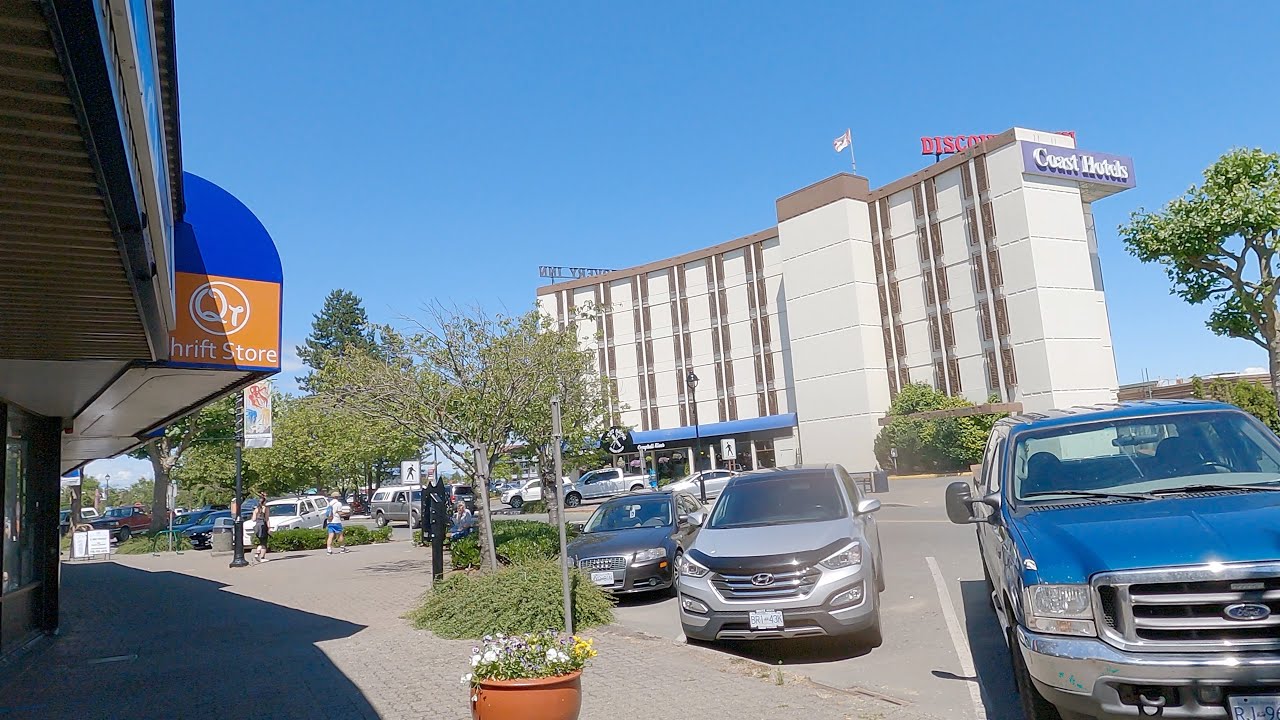 Campbell River BC Canada. Downtown Area Tour. City Life on Vancouver ...