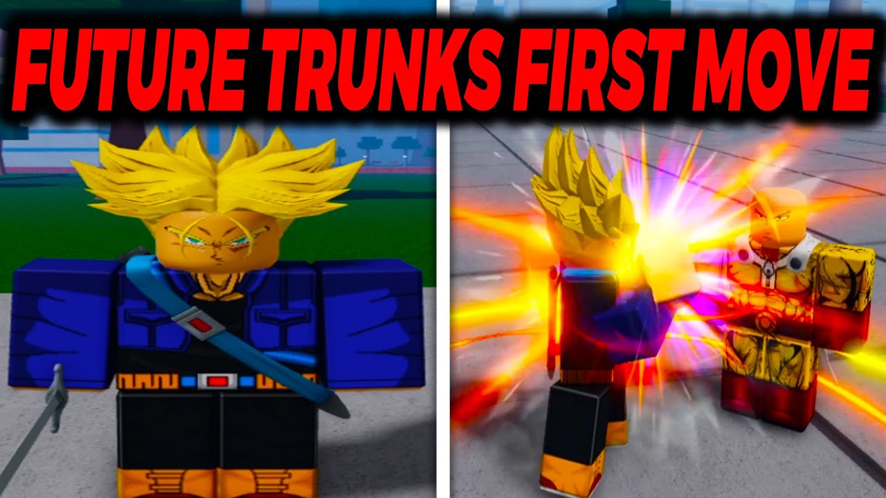 Future Trunks First Move Showcase In Roblox Z Battlegrounds - YouTube