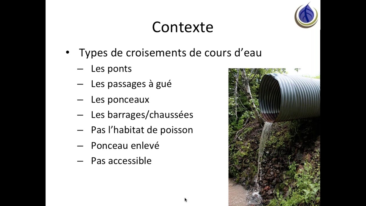 Évaluation des ponceaux comme obstacles au passage du poisson ...