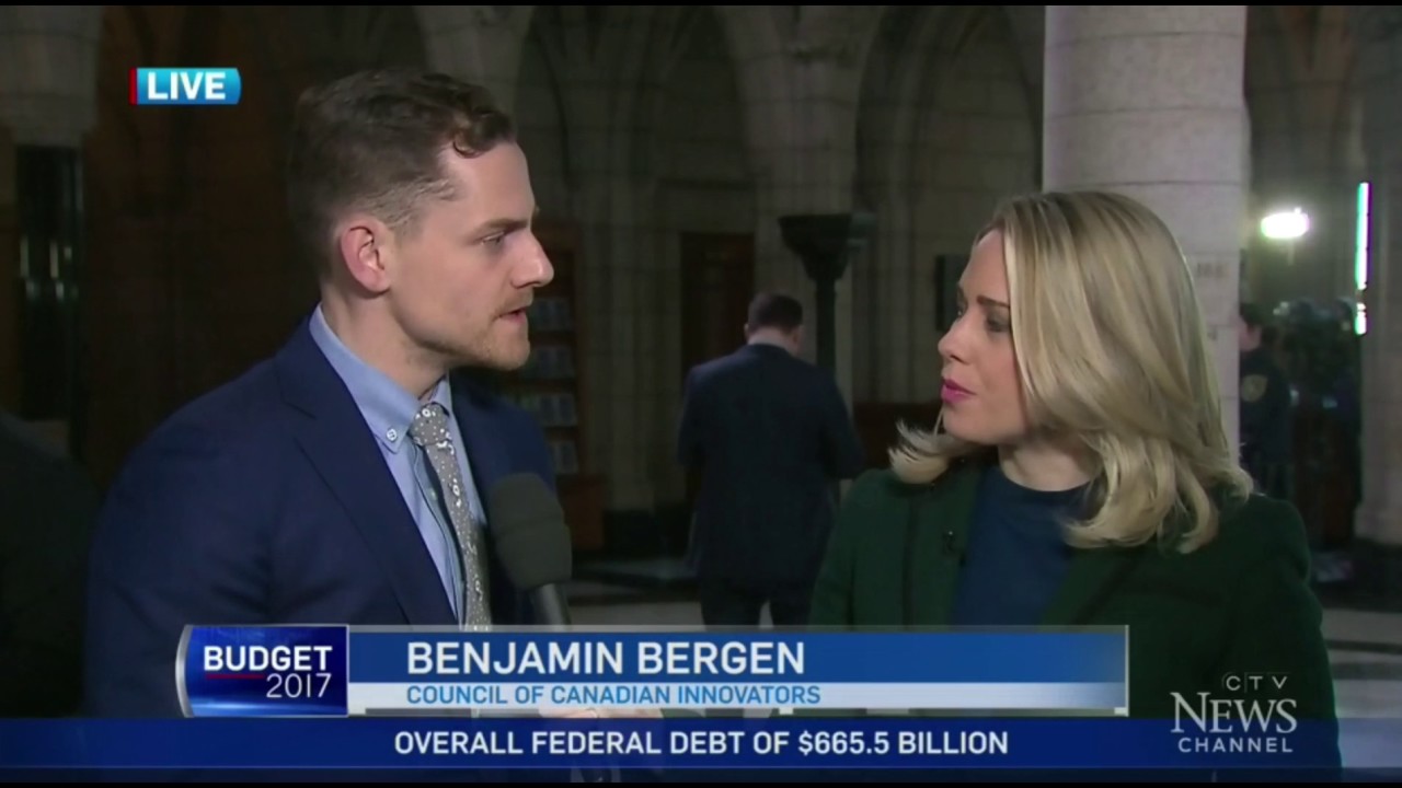 CCI's Benjamin Bergen on CTV discussing innovation in the 2017 Budget ...