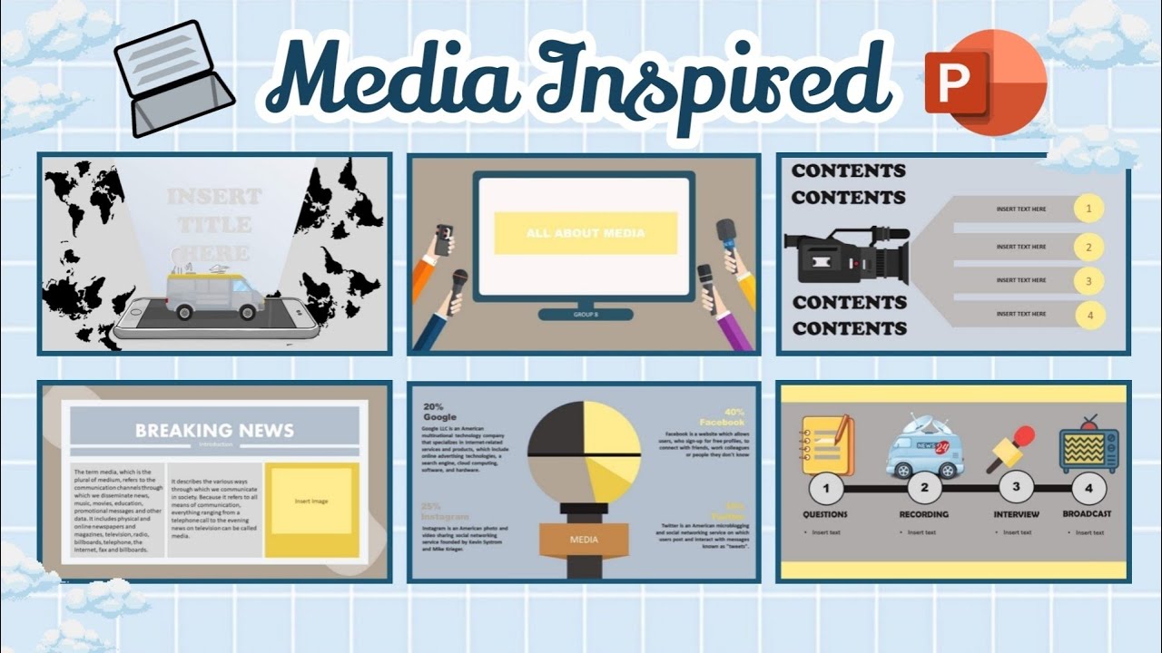 MEDIA INSPIRED ANIMATED POWERPOINT TEMPLATE | Charlz Arts - YouTube