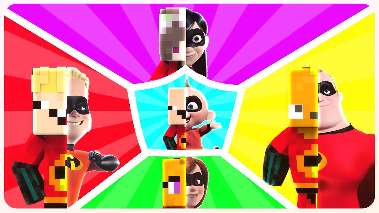 😱 MINECRAFT - ¡NOS CONVERTIMOS EN LOS INCREIBLES 2! ⚡️💥 - YouTube