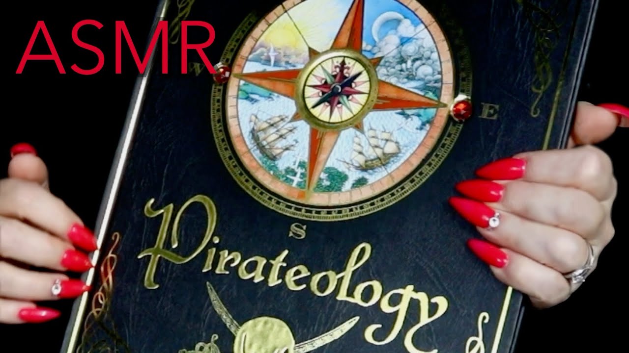 ASMR PIRATE THEME | Piratetology Book & Treasure Map | Tapping, Page ...
