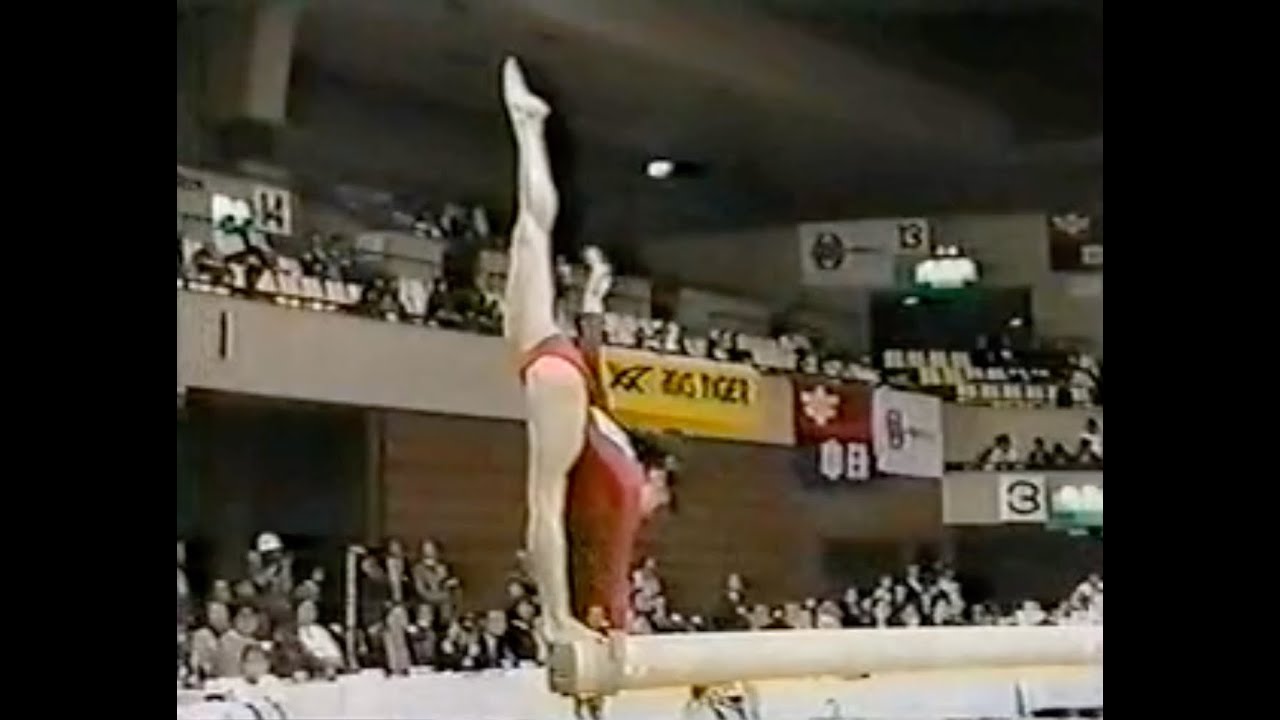 NATALIA YURCHENKO BALANCE BEAM 1986 CHUNICHI CUP - YouTube