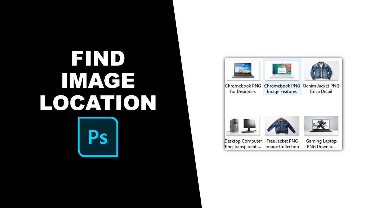 How to find image location in Photoshop - YouTube