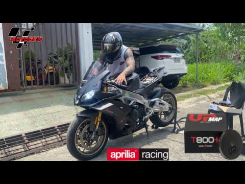 Upmap T800+ for Aprilia RSV4 1100 factory | Race ECU | MOTOGEN - YouTube