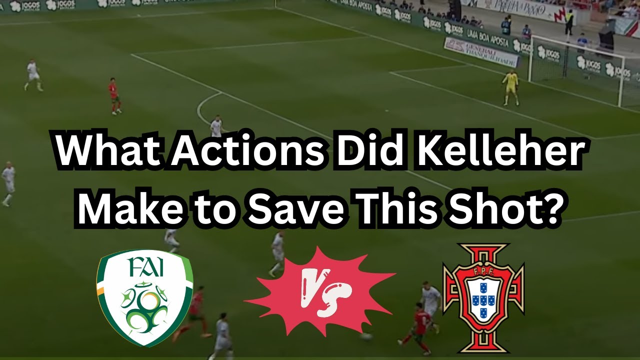 What Actions Did Kelleher Make to Save This Shot? | Ireland vs Portugal ...