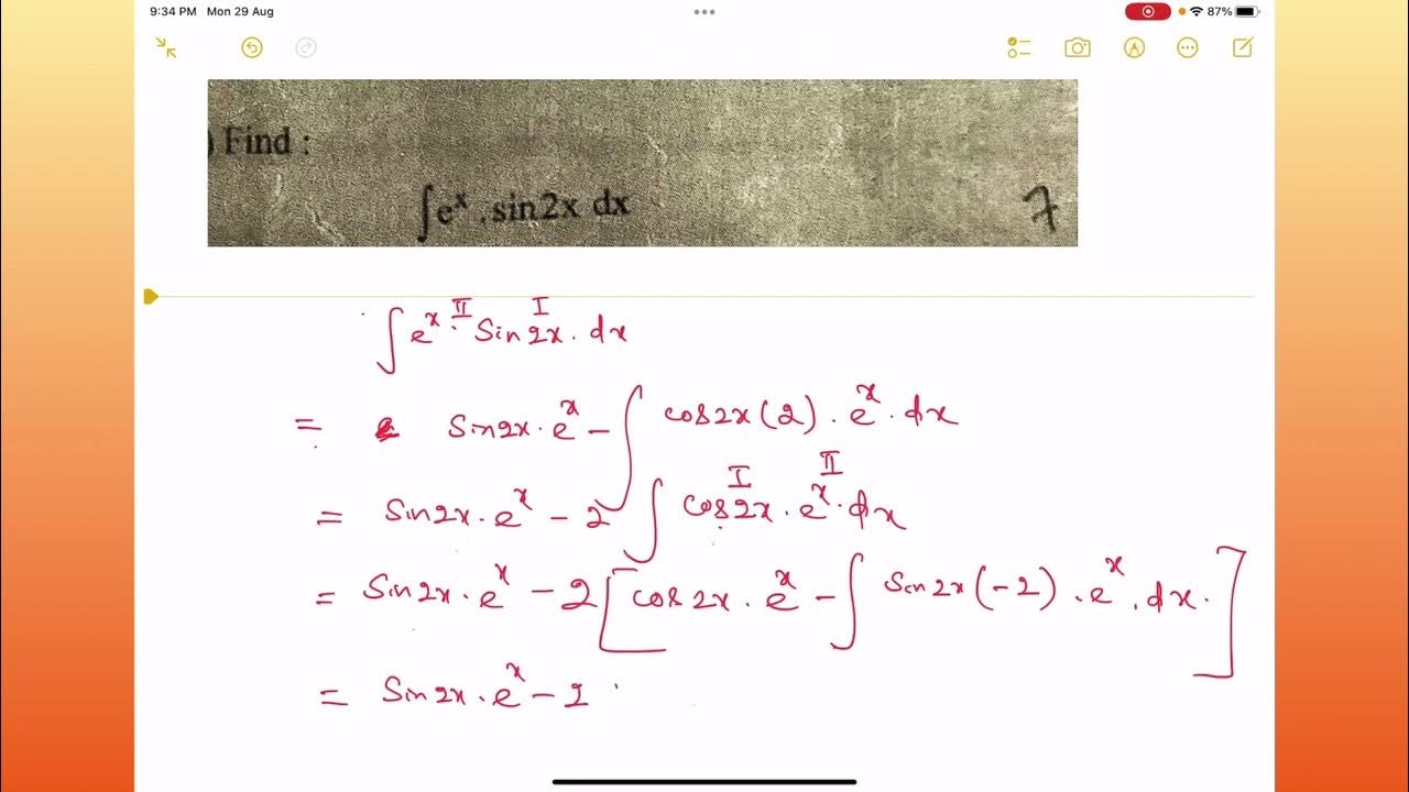 integration-of-e-x-sin2x-dx-youtube