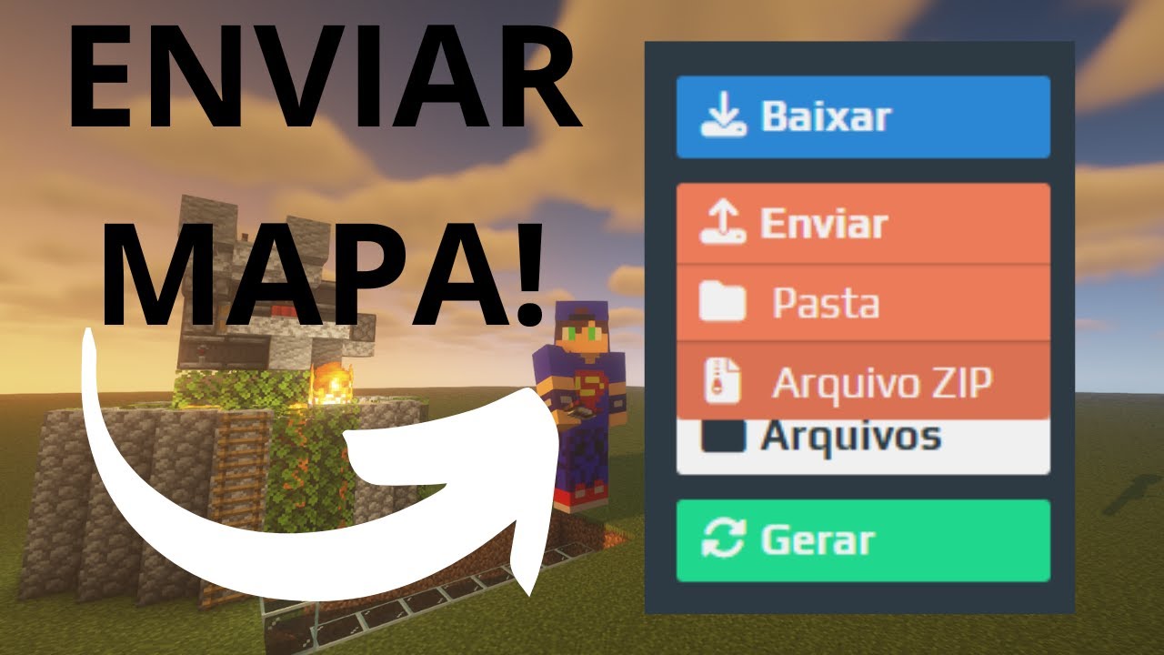 Como ENVIAR o MUNDO para o ATERNOS Tutorial - enviar save para o ...