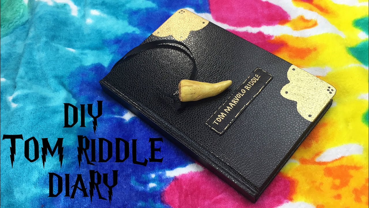 DIY Tom Marvolo Riddle INSPIRED Diary and Basilisk Fang Charm - YouTube