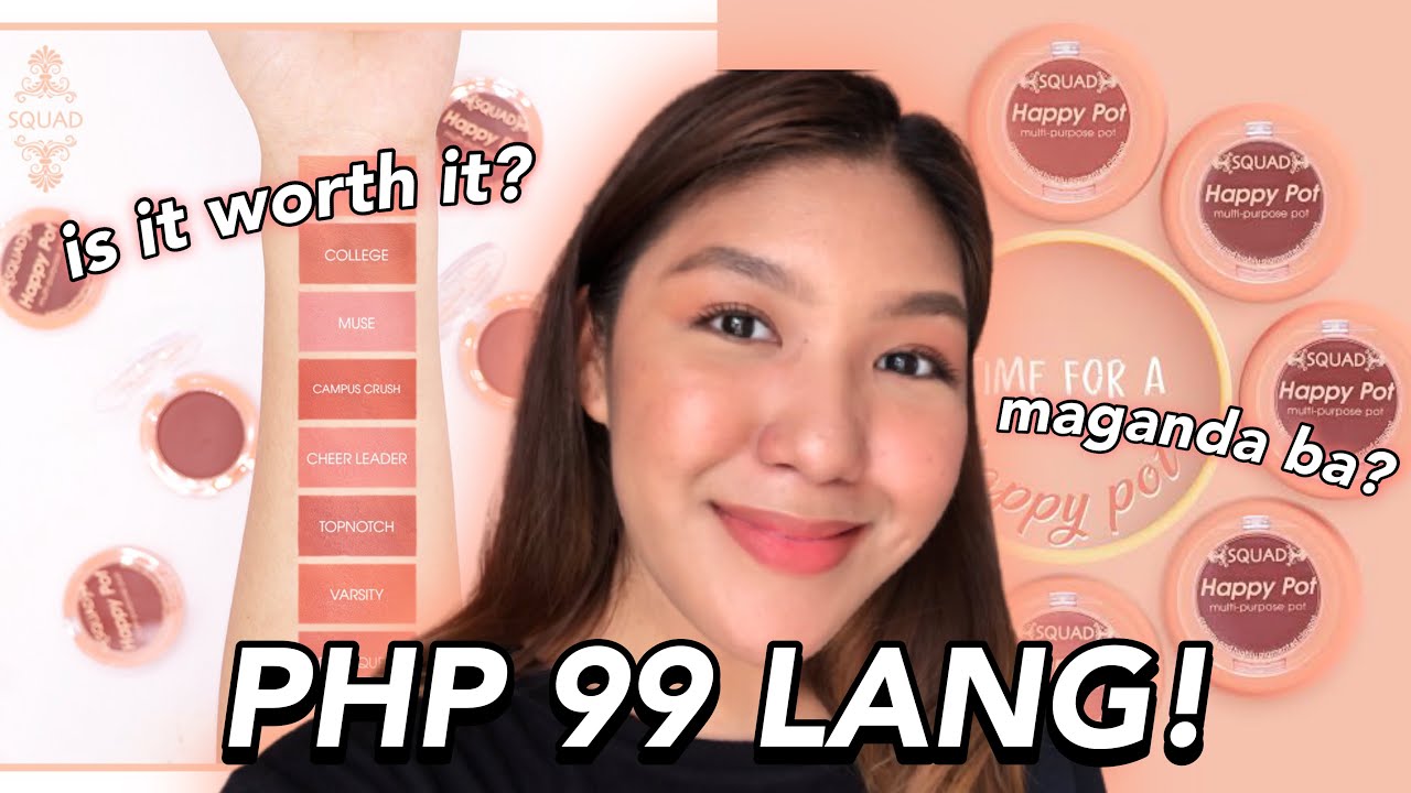 TRYING OUT THE HAPPY POT BY SQUAD COSMETICS! | Hanna Sabanal ...