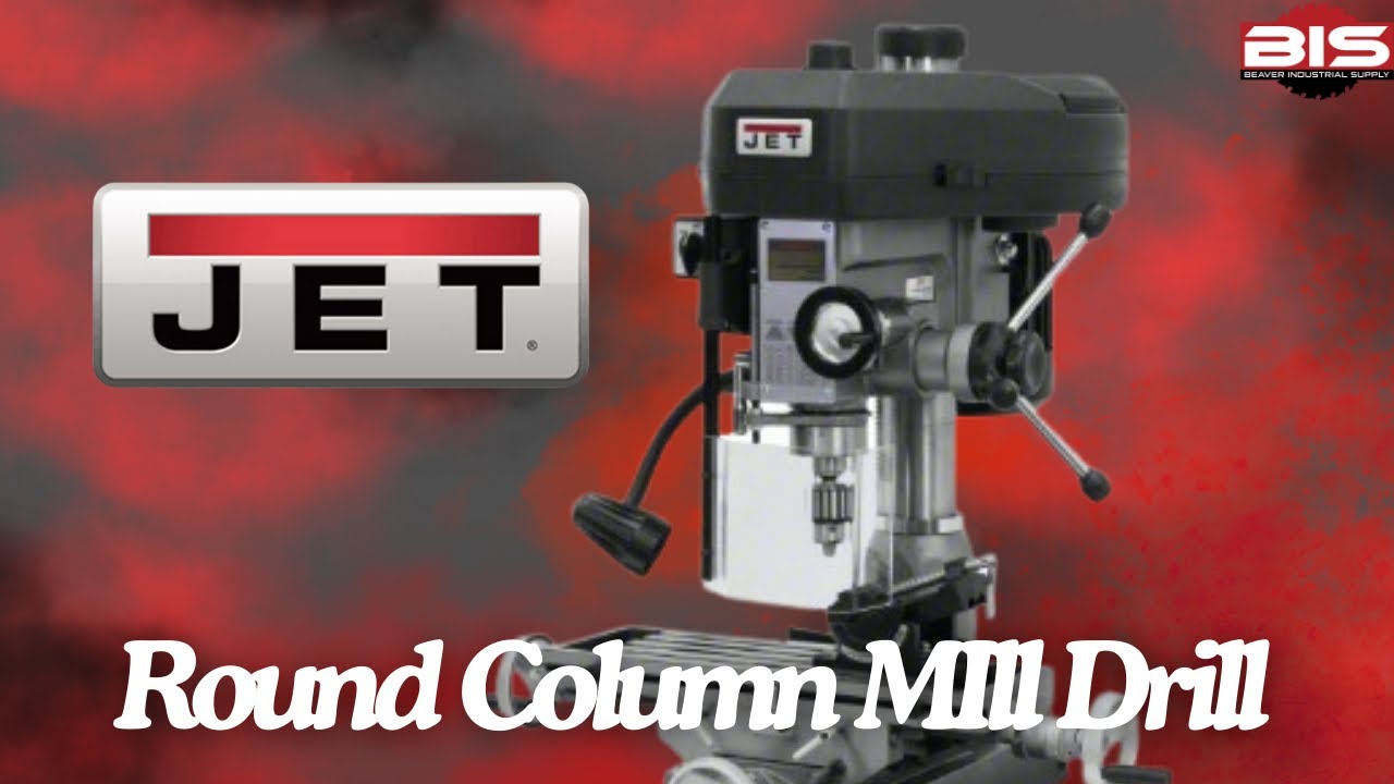 JET Round Column MIll Drill - YouTube