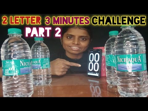 REAL WATER CHALLENGE IN 3 MINUTES | 2LETTER WATER DRINKING CHALLENGE ...
