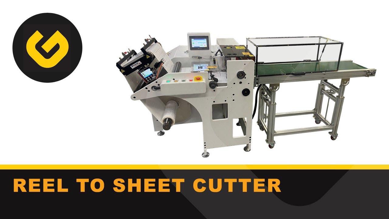 Reel to Sheet Cutter Machine - YouTube