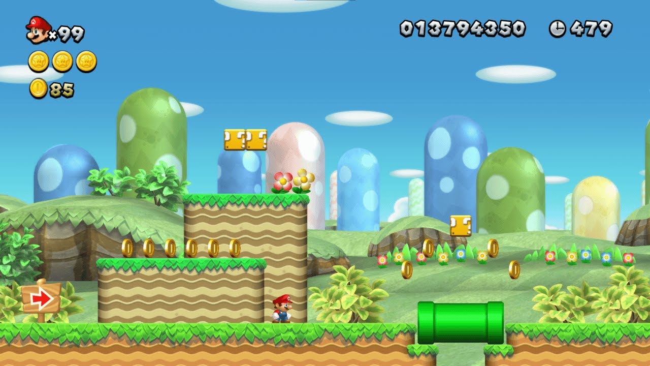 NSMBW Reimagined Showcase | NSMBW 1-3 Remade In NSMBU - YouTube