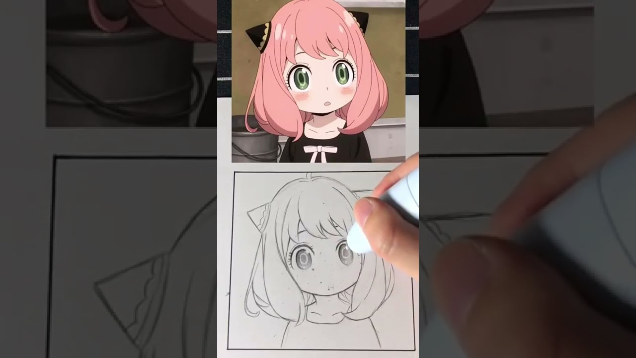 How to draw for beginners Anya Forger easy in Spy X Family | Draw so ...