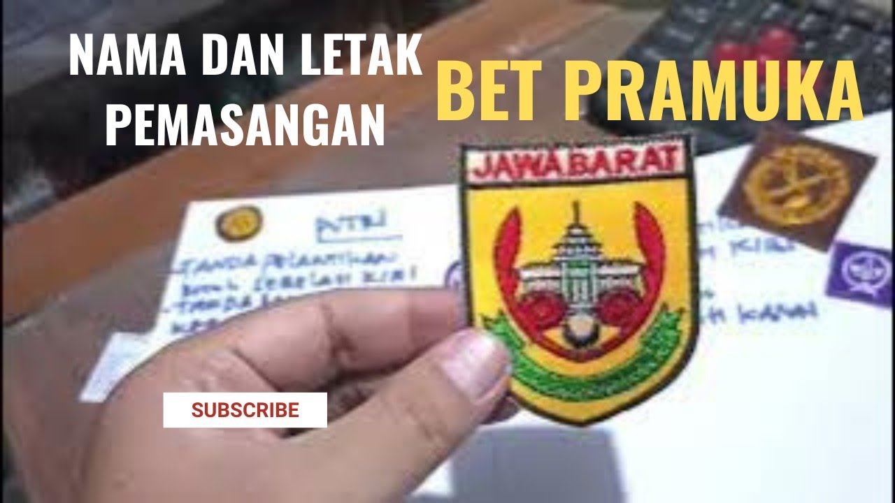 Mengenal nama nama bet Pramuka dan letak pemasangan di baju pramuka ...