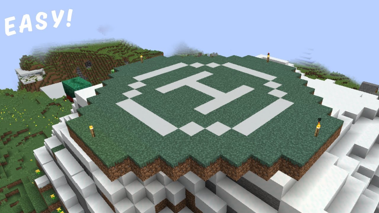 Minecraft Heliport Tutorial: Easy Build Guide for Sky Adventures - YouTube