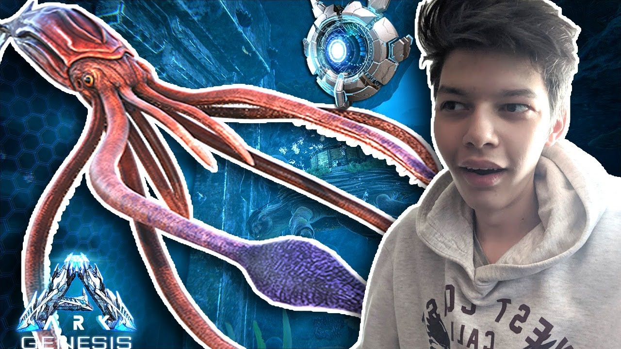 Taming A *GIANT* Ark SQUID (GONE WRONG) - Ark: Genesis - YouTube