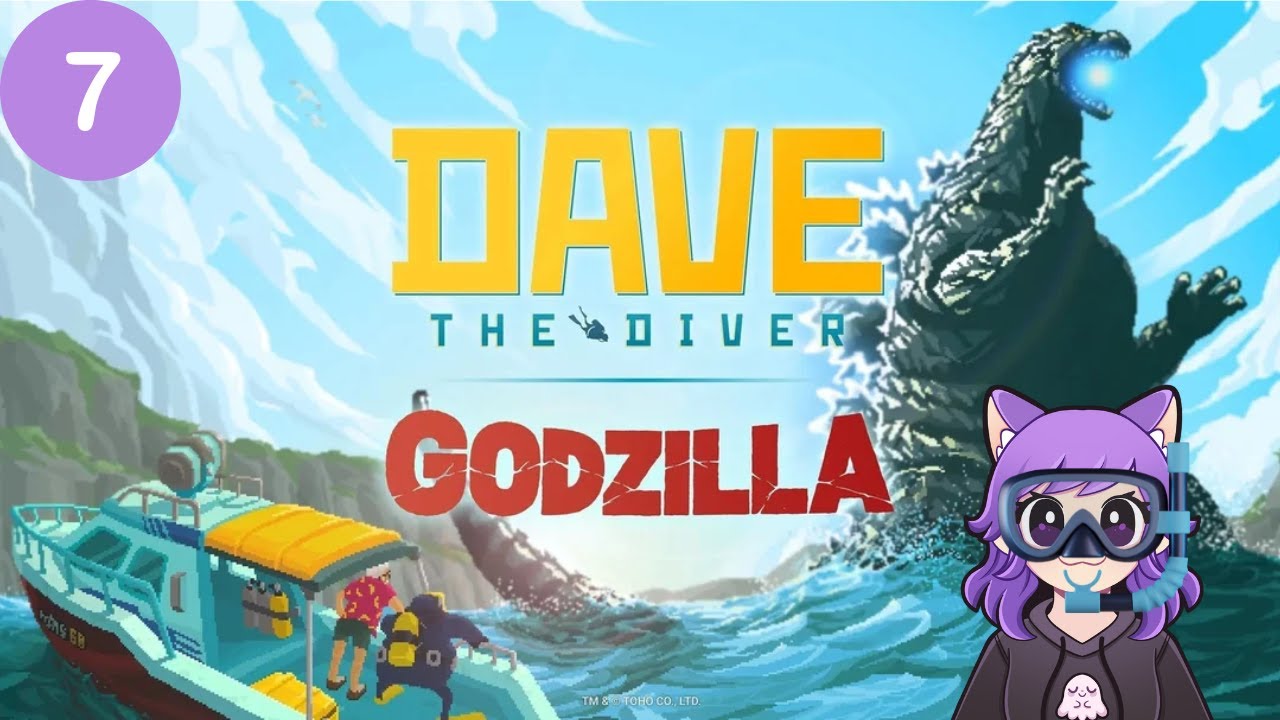 Godzilla in my fishing game!! | Dave the Diver Godzilla DLC (part 7 ...