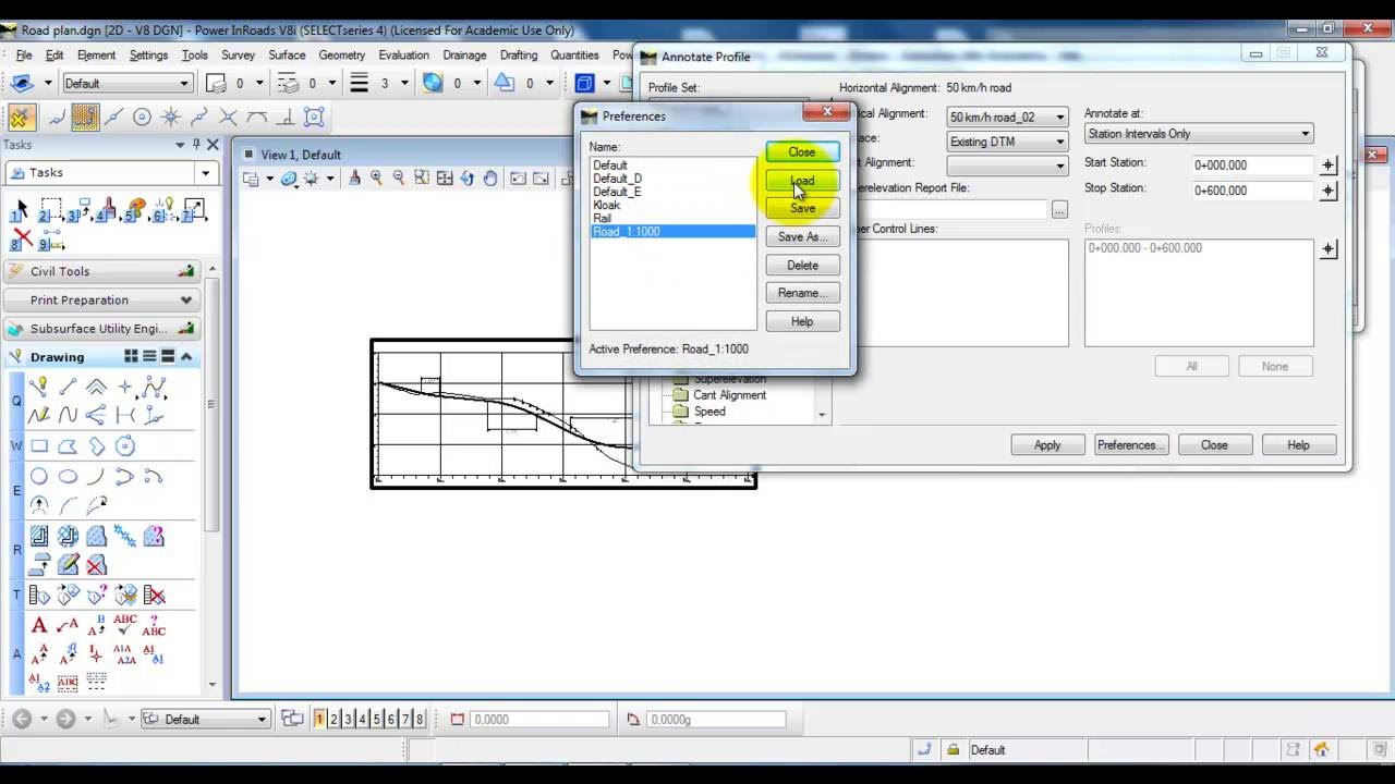 InRoads_Vertical annotations - YouTube