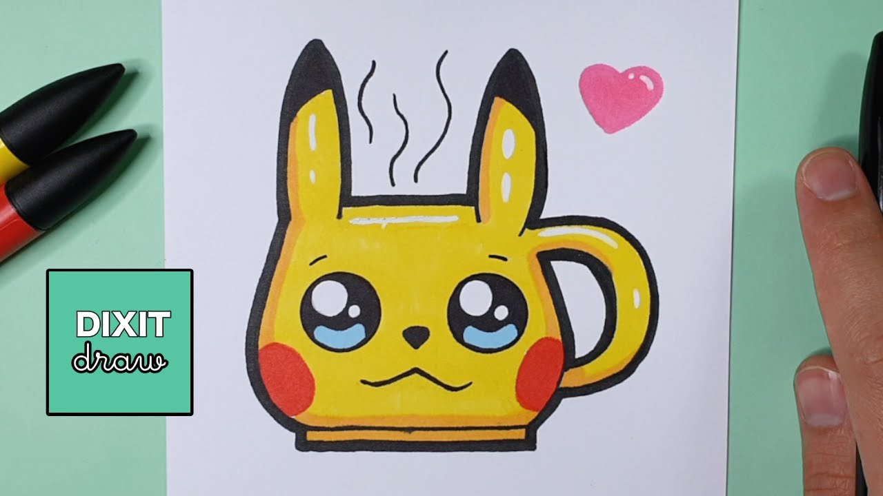 Eine Kawaii Pikachu Tasse selber Zeichnen - How to Draw a Pokemon Cup ...