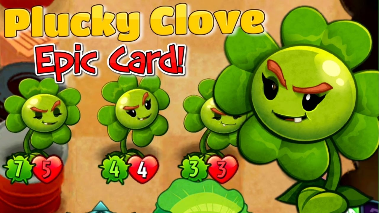 Plants vs Zombies Heroes Gameplay Plucky Clover New Plant Event Card ...