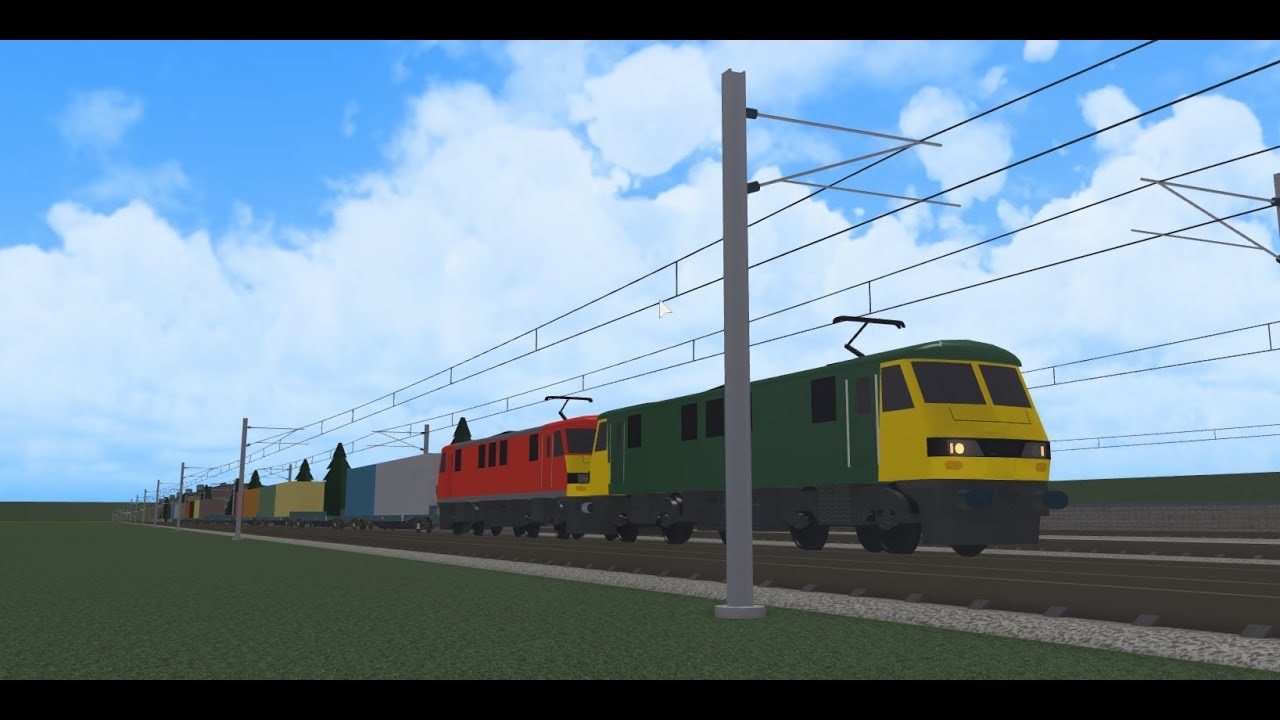 Roblox - The Rail Hub - Class 90 on test. - YouTube