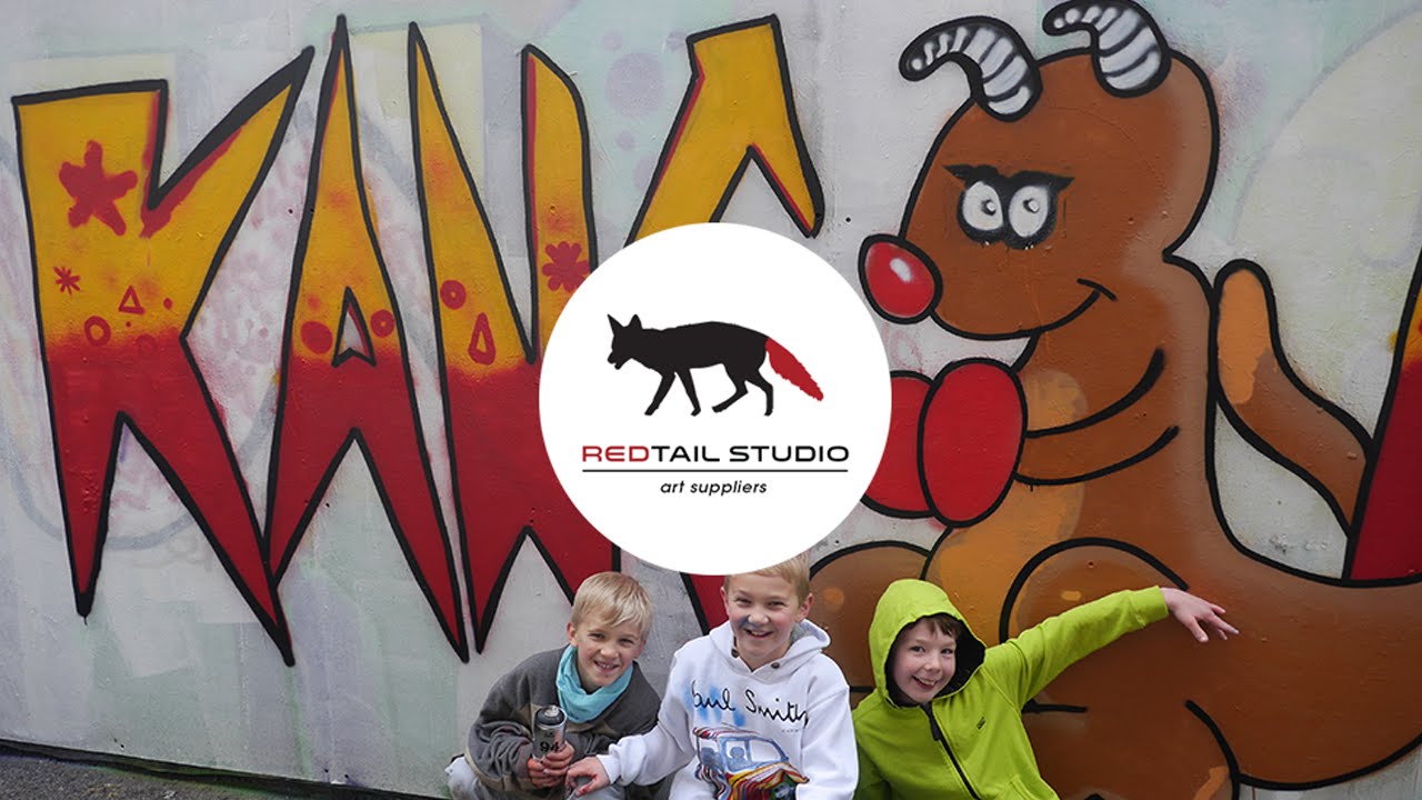 Redtail Studio Kangaroo Spray Paint Workshop - YouTube