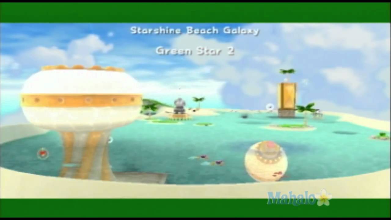 Super Mario Galaxy 2 Walkthrough - Starshine Beach Green Star 2 - Star ...