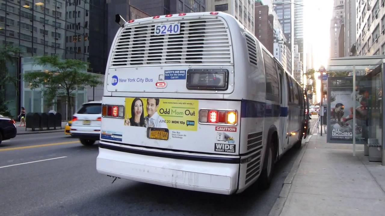 MTA NYCT Bus: 1999 Nova-RTS M57 Bus #5240 at 3rd Ave-E 57th St - YouTube