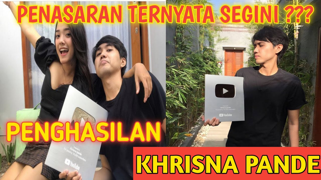 Penasaran Ternyata Segini ??? Gaji Khrisna Pande Dari Youtube Setiap Bulan - YouTube