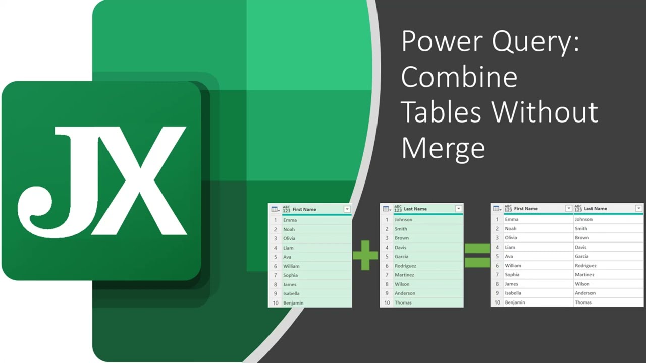 Combine Two Tables In Power Query Without Merge Queries YouTube Combine Two Tables In Power Query Without Merge Queries YouTube