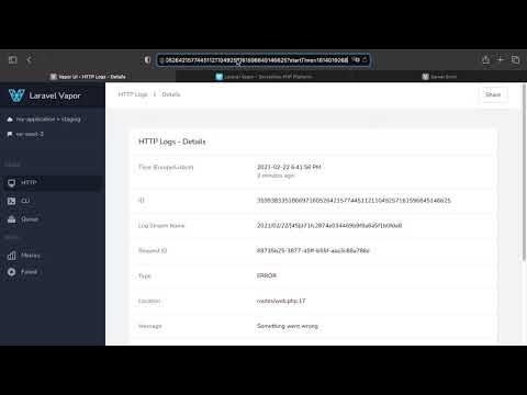 Learn Laravel Vapor #14: Logging & Debugging - YouTube