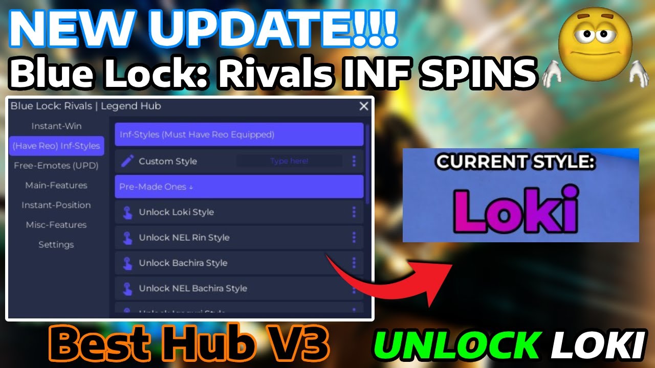 Blue Lock: Rivals Script GUI Hack | Get Loki, Infinite Spins, AutoFarm ...