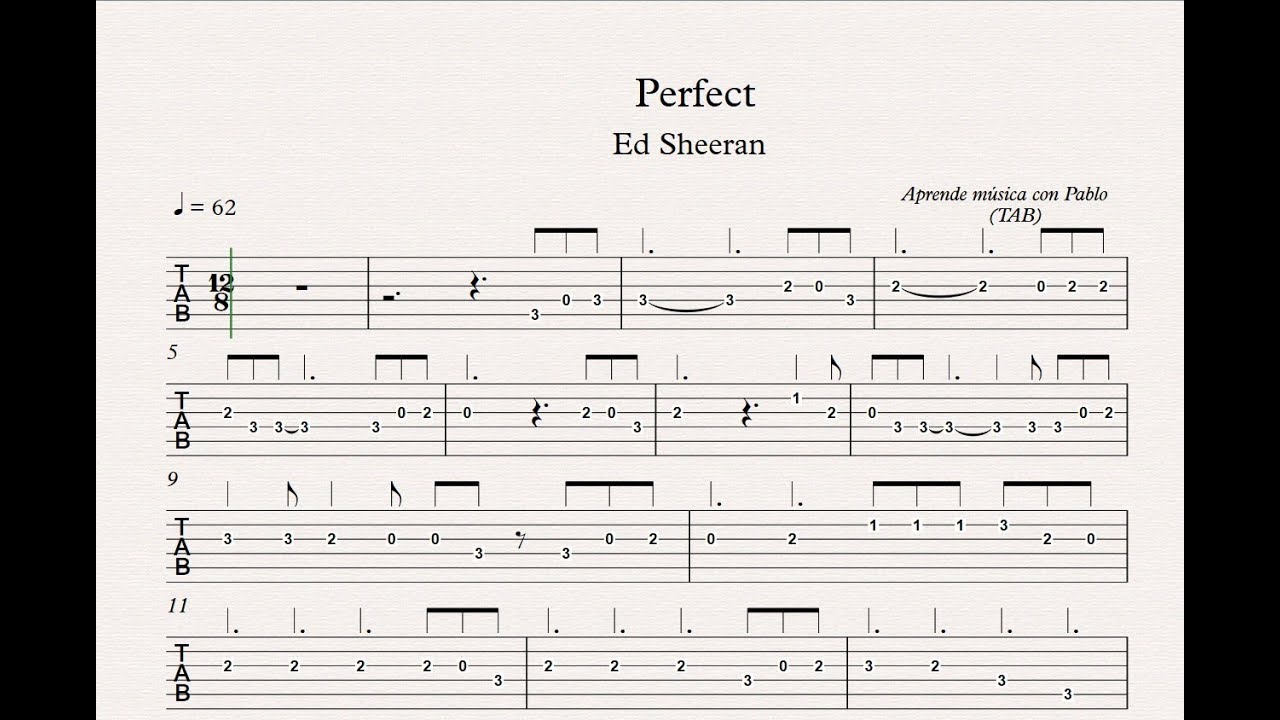 PERFECT: TAB Acordes - Chordify