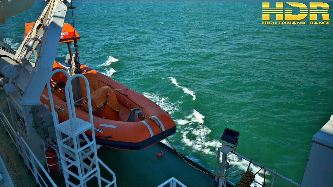 Sea Ambience ASMR | Ship Sailing Ambience | Relaxing sounds of waves ...