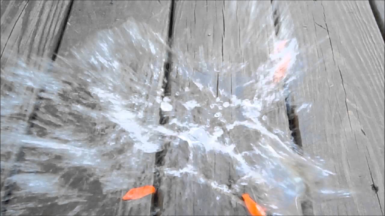 SLO MO WATER BALLOON DROP!!!! - YouTube