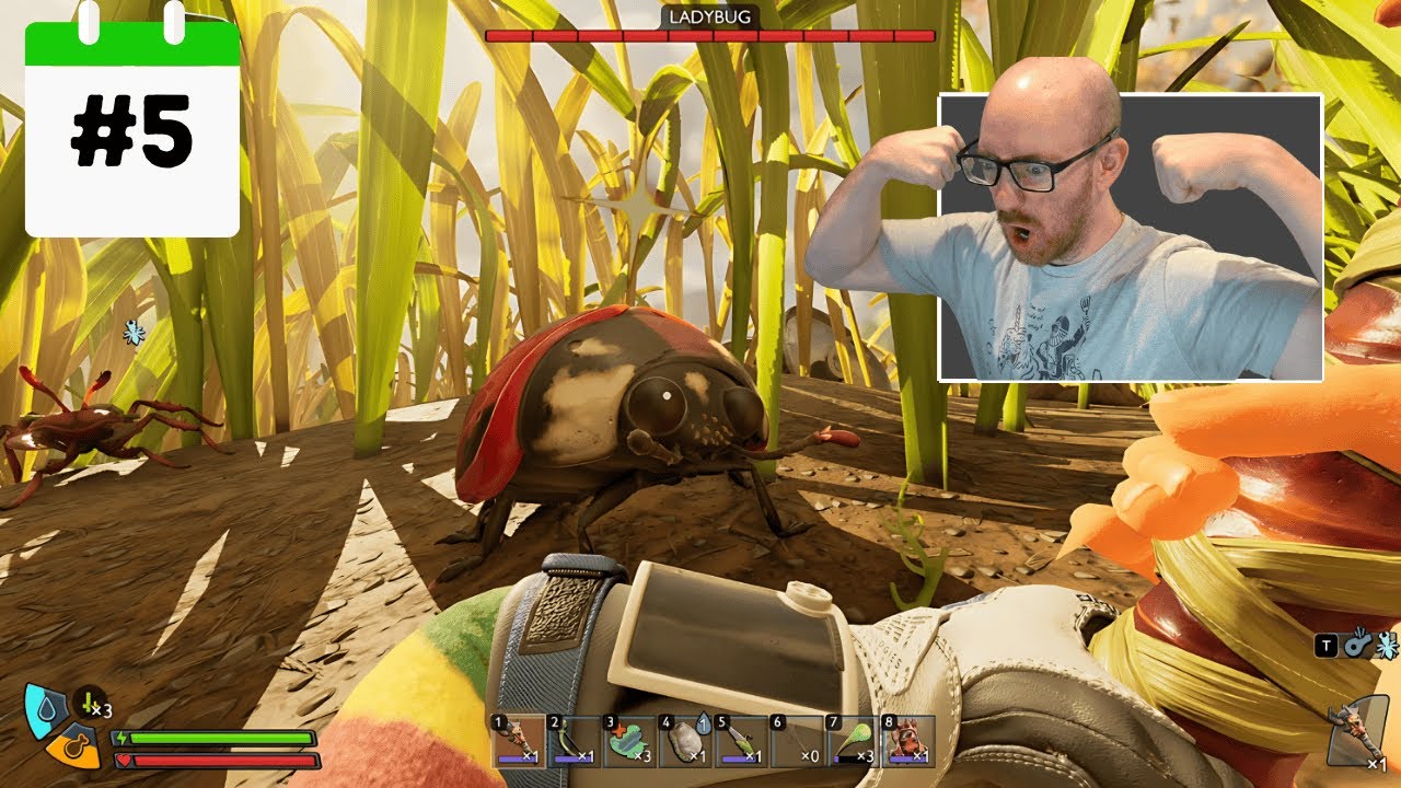 I DECIDED TO FIGHT THE LADYBUG IN GROUNDED 2 - YouTube