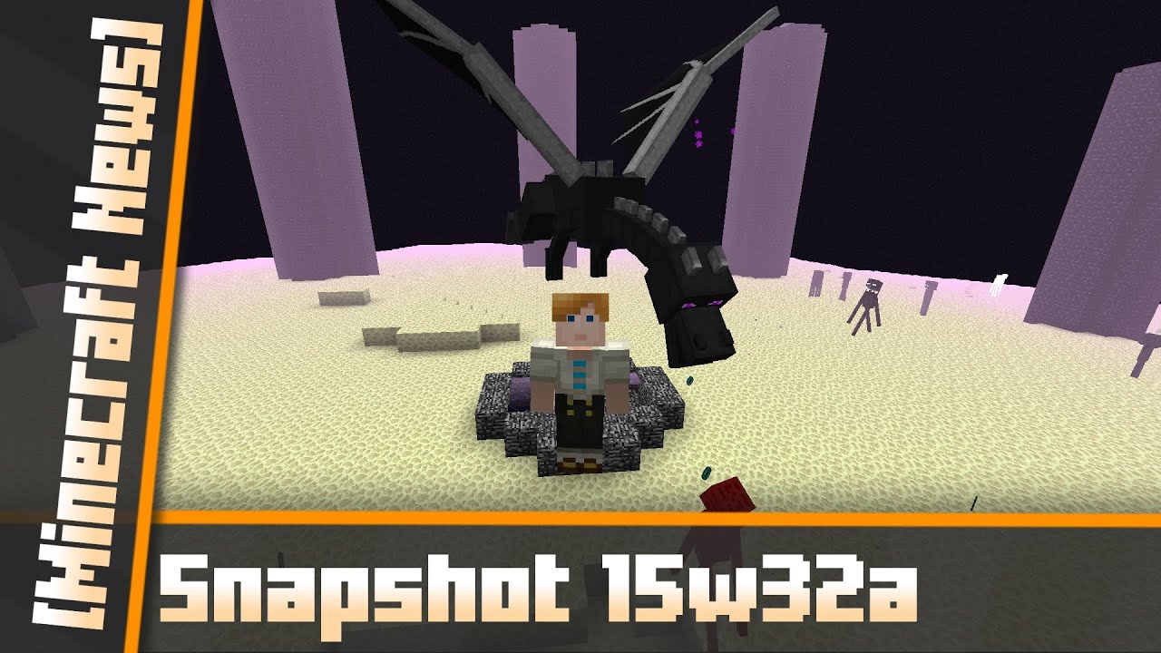 15w32a Snapshot [News] Minecraft 1.9 - Enderdragon more deadly! - YouTube