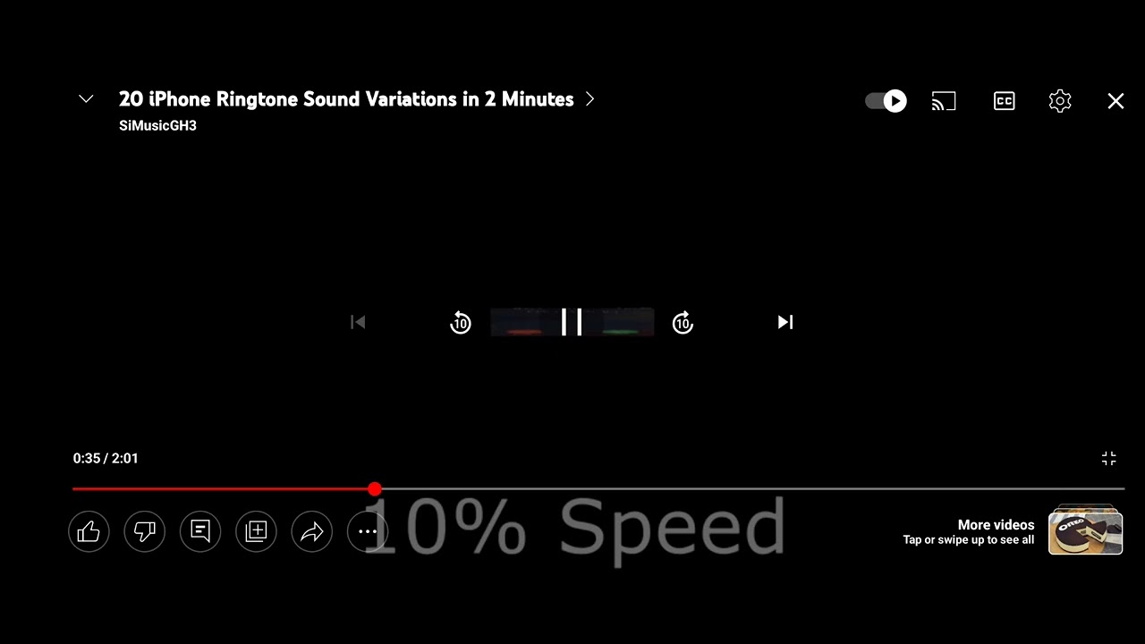 iPhone Ringtone Sound Playback Speed 0.1x - YouTube