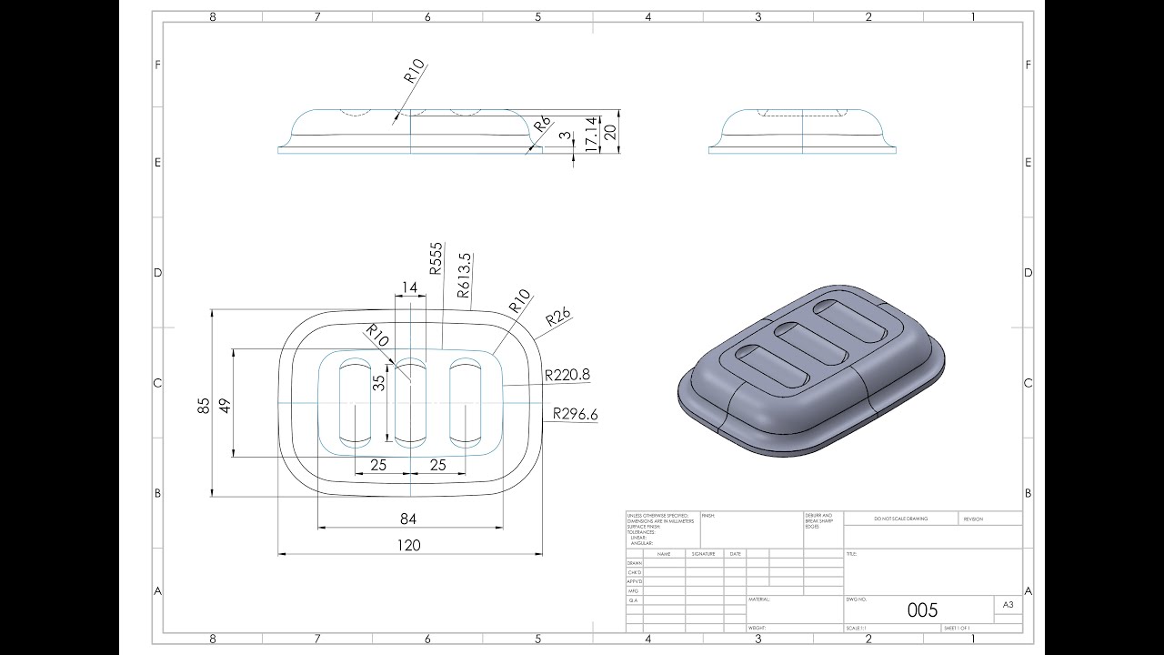 basic solidworks 004-Surface Modeling - YouTube
