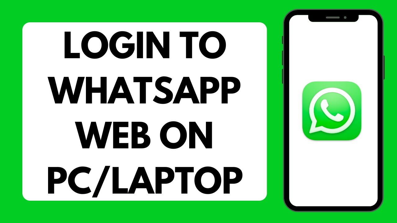 How To Login WhatsApp Web On PC (Full Tutorial) - YouTube