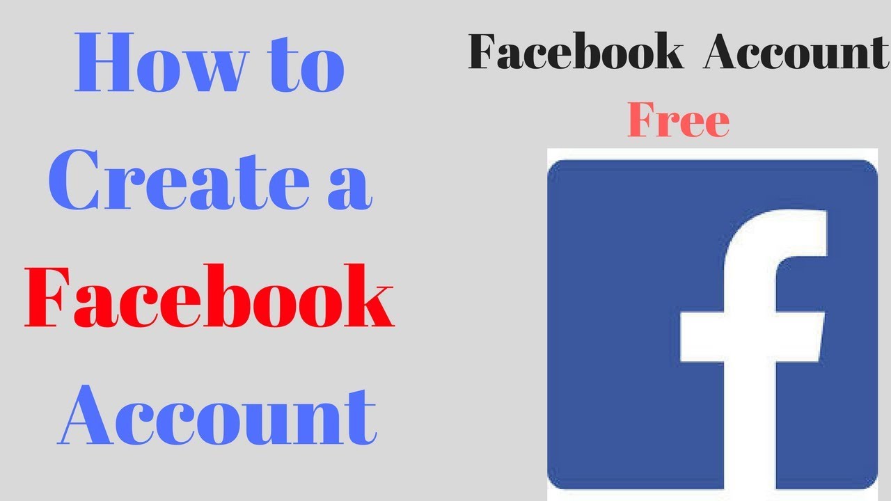 Facebook account ! How to Create a Facebook Account | Make a Facebook ...